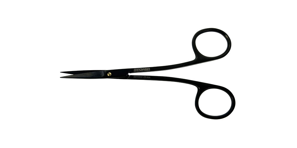 Power Bow Iris Scissors – Titanium Straight 11.5 cm | Black Edition ...